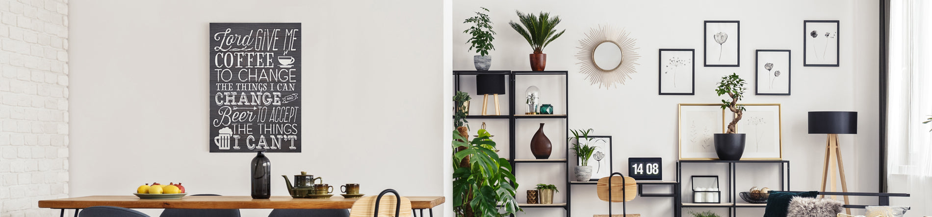 Decorative Wooden & Metal Wall Decor LED Signs for Home ...