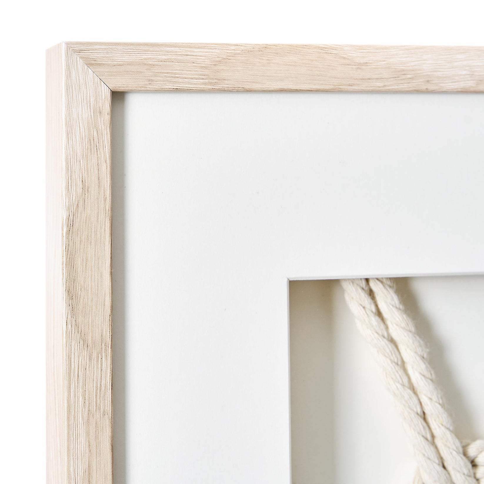 Naut Shore Framed Nautical Knots Wall Decor in Natural 3-piece set - 14 ...