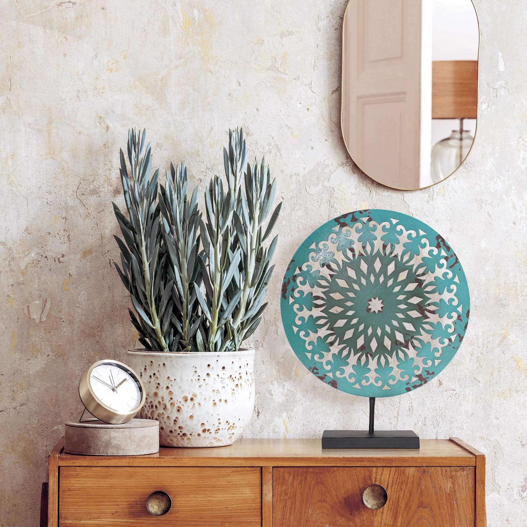 Table Top Decor - Wood and Metal Table Top Home Decor ...